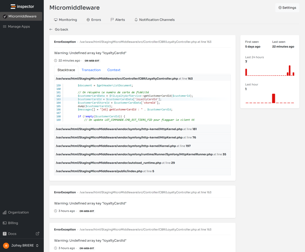 How To Monitor Symfony Applications Using Inspector Tutorial